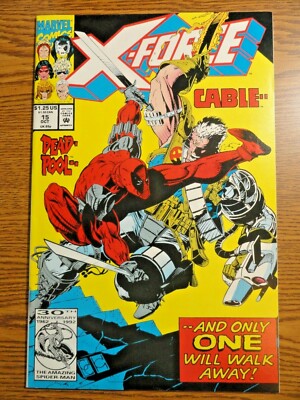 X-Force #15 Classique Deadpool Vs Câble Housse VF Capullo 1st Motif X ...