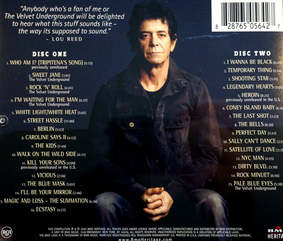 Lou Reed - NYC Man, The Collection, 2 Disc Set - CD, VG | eBay Australia