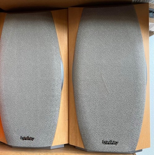 Infinity IL10 Pair of Natural Wood Veneer Bookshelf Speakers 8 Ohms ...