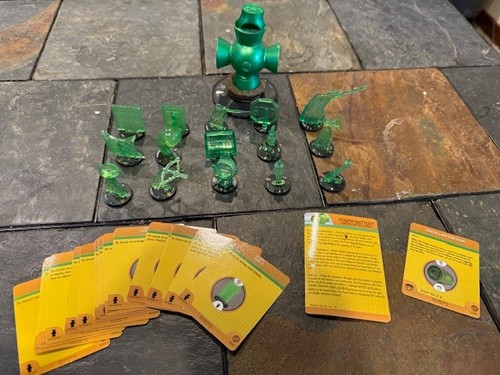 DC Heroclix War of Light Green Lantern Power Battery Ring Construct Set ...
