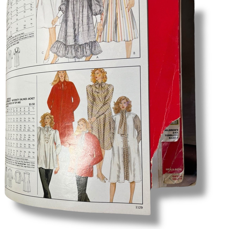 Vintage McCALL'S 1983 November Sewing Pattern Store Counter Catalog ...
