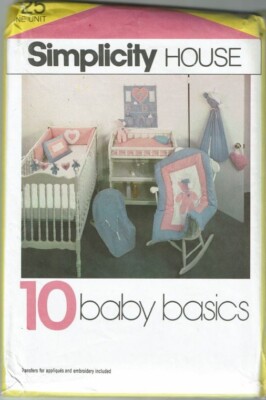 Simplicity Sewing Pattern 125 Nursery Decor Bedding | eBay