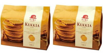 2 Packs Akai Bohshi Kukkia Milk Chocolate Cookies Japan 12 pcs 3.3 oz ...