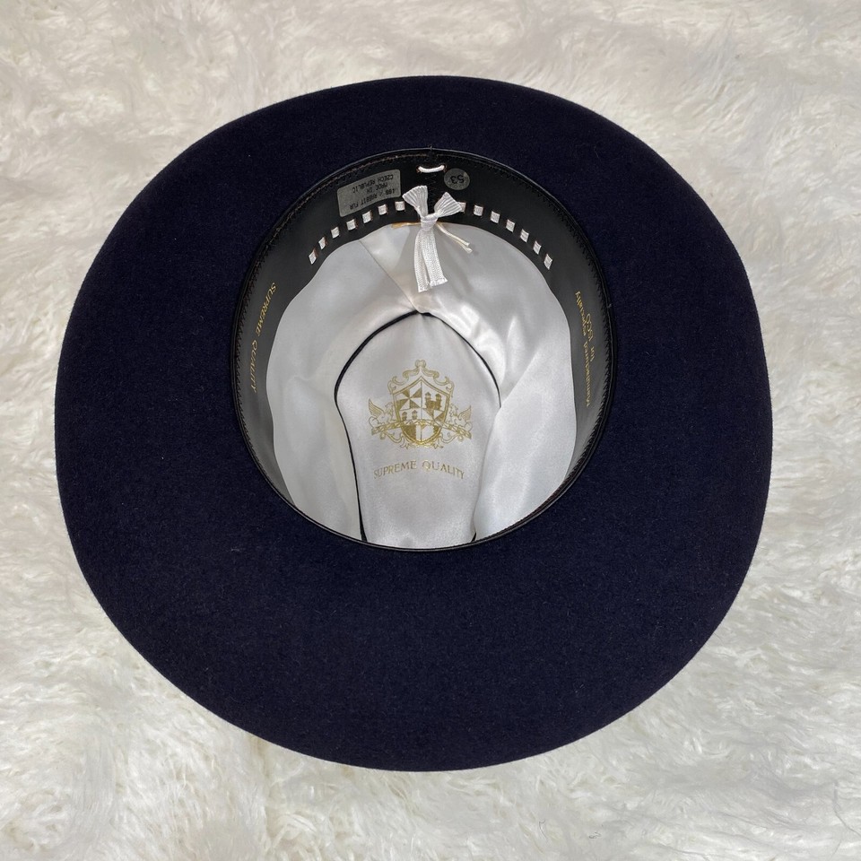 VINTAGE SUPREME QUALITY HASIDIC HAT FEDORA JEWISH CAP SIZE 53 RABBIT ...