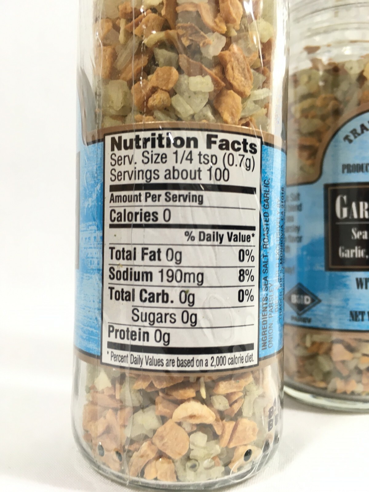 3 Pack Trader Joe's Garlic Salt & Built-in Grinder Seasoning Mix 2.46 ...