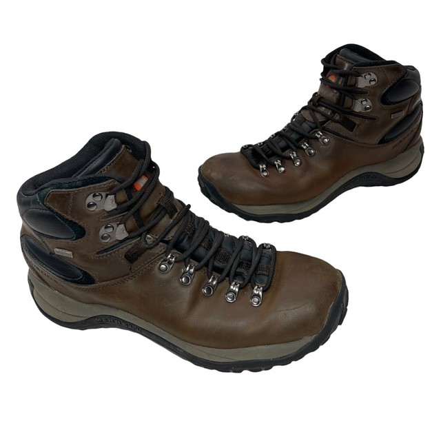 Merrell Reflex Men's Leather Mid Waterproof-hiking Boots-espresso Sz 9 ...