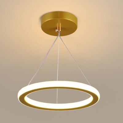 Round Hanging Chandelier LED Ceiling Light Modern Living Room Kitchen ...