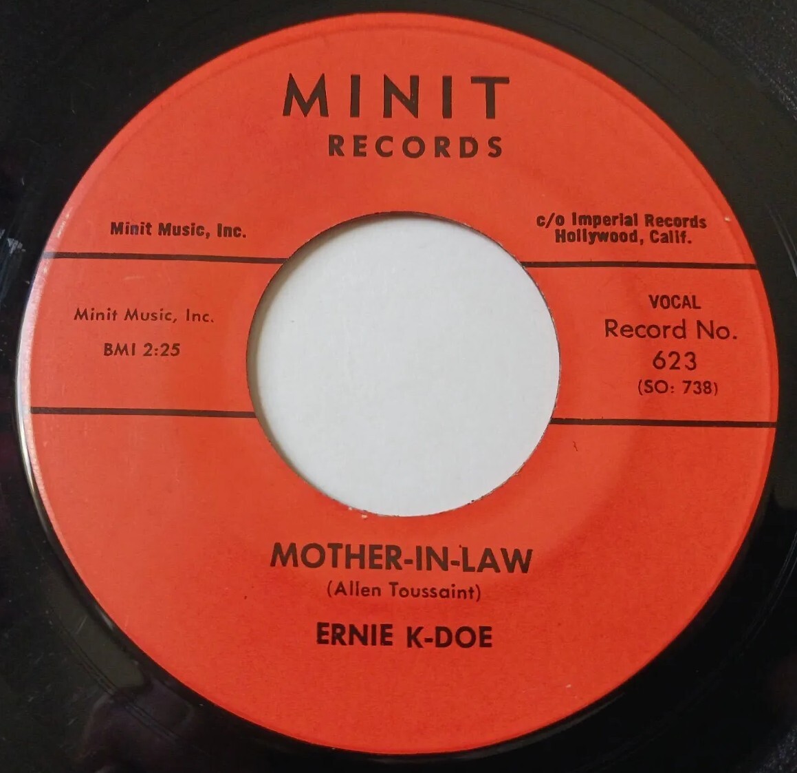 Ernie K-Doe - Mother-In-Law / Wanted, $10,000.00 Reward 45 - 1961 Minit ...