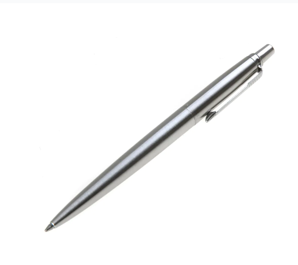 Parker Jotter Stainless Steel Chrome Trim Ballpoint Pen Black Ink With ...