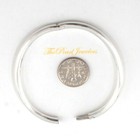 Handmade Open Oval Bangle Bracelet – 925 Sterling Silver | eBay