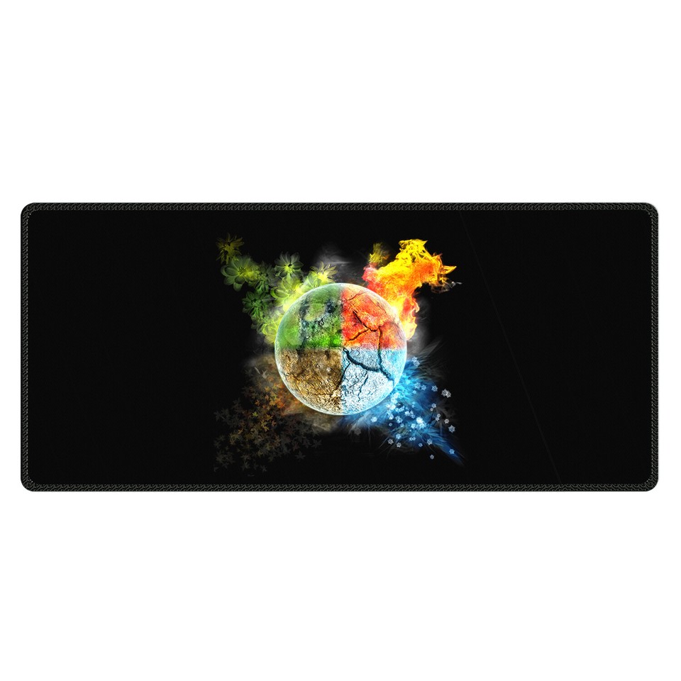 XXL Extra Large Extended Heavy Thick Gaming Desk Mat 35.4 x 15.7 Inch ...