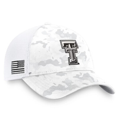 Texas Tech Red Raiders OHT Military Appreciation White Camo Snapback ...