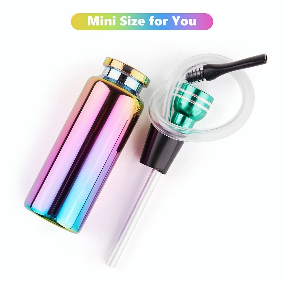 2PC Portable Mini Water Glass Bong With Box Smoking Pipes Tobacco ...