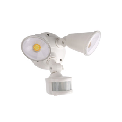 Martec Defender 20W Tri Colour LED Twin Exterior Security Light ...