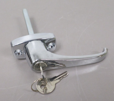 Bauer Products L-201 Chrome Locking L Handle w/ 2 Keys | eBay