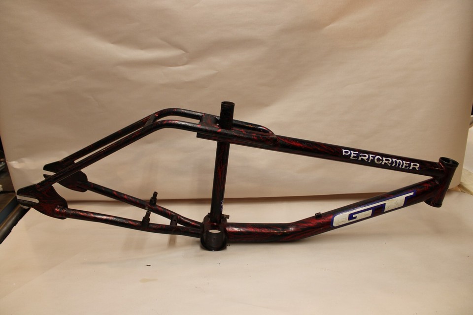 1996 OG Dark Cherry Red Paint 20” GT PERFORMER BMX Bicycle Frame - Fork ...