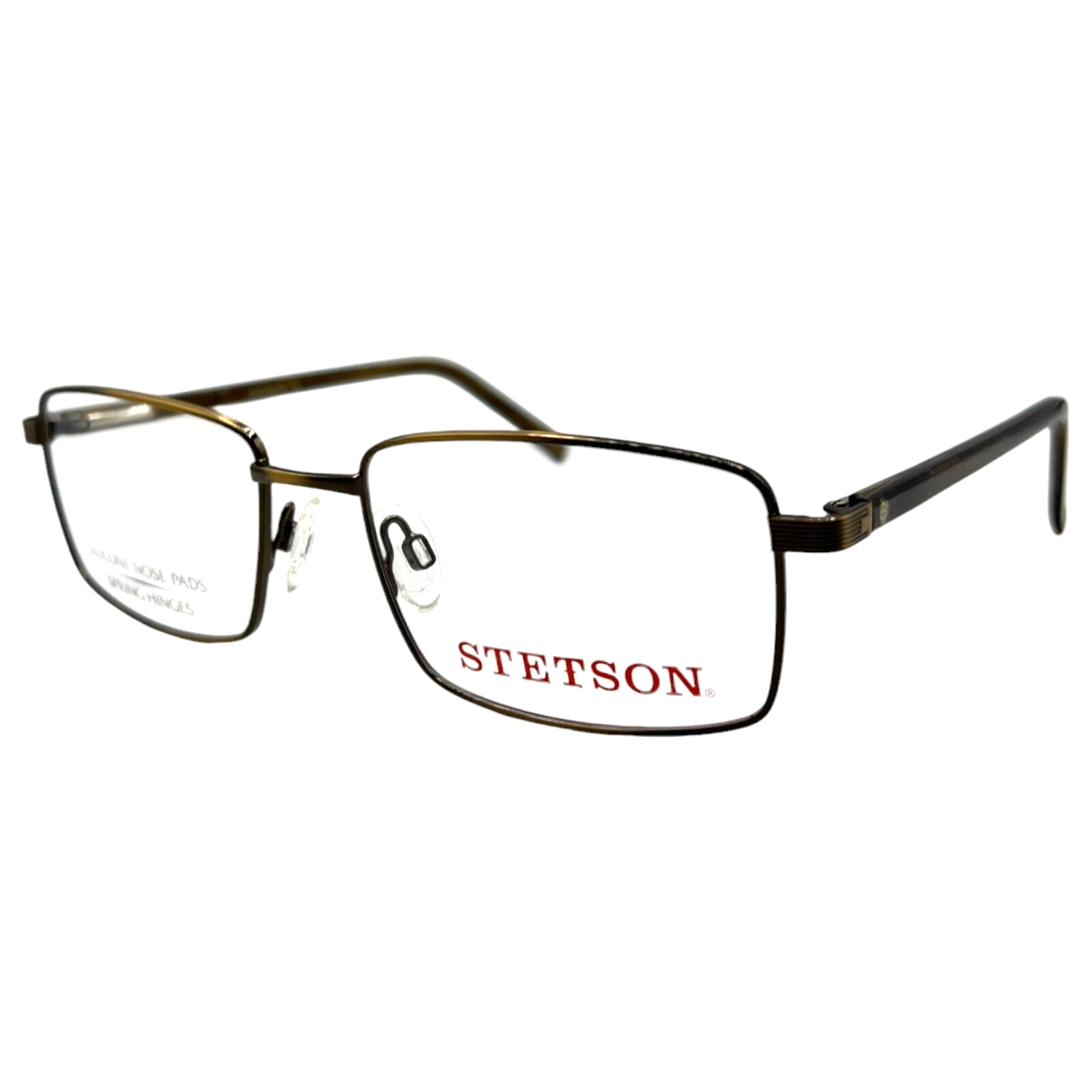 STETSON 368 057 55/18/145 - ANTIQUE GOLD - NEW Authentic MEN EYEGLASSES ...