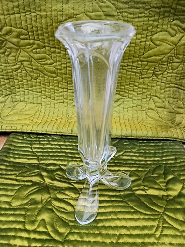 Small Clear Glass Art Deco style / Bohemian Pedal Base | eBay