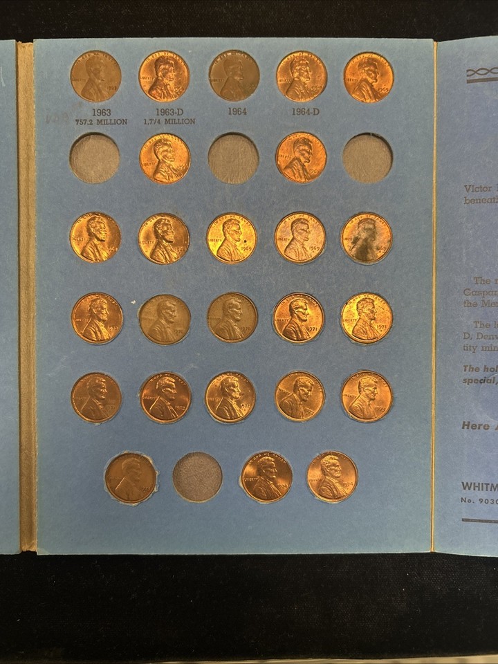 Almost Complete Whitman Lincoln Head Cent Book #2 Collection Wheat 1941 ...
