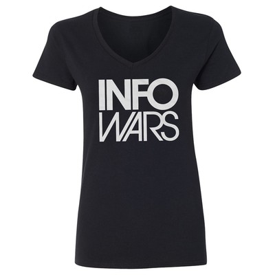 Info Wars News Parody - Funny Conspiracy Design Ladies' V-Neck Tshirt ...