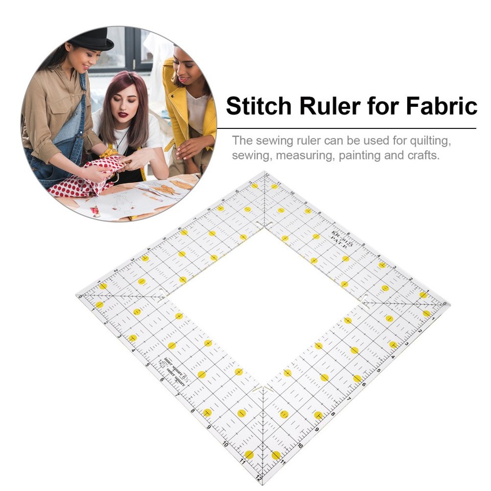 Sewing Tools Patchwork Ruler Fabric Shape Cut Quilt Square Cutting ...