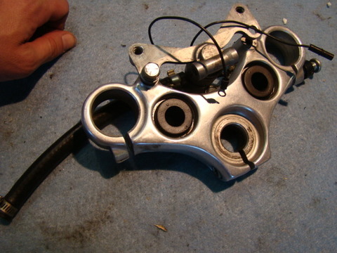 Harley 39mm FXR triple tree + FXRS FXRT front end air suspension ...