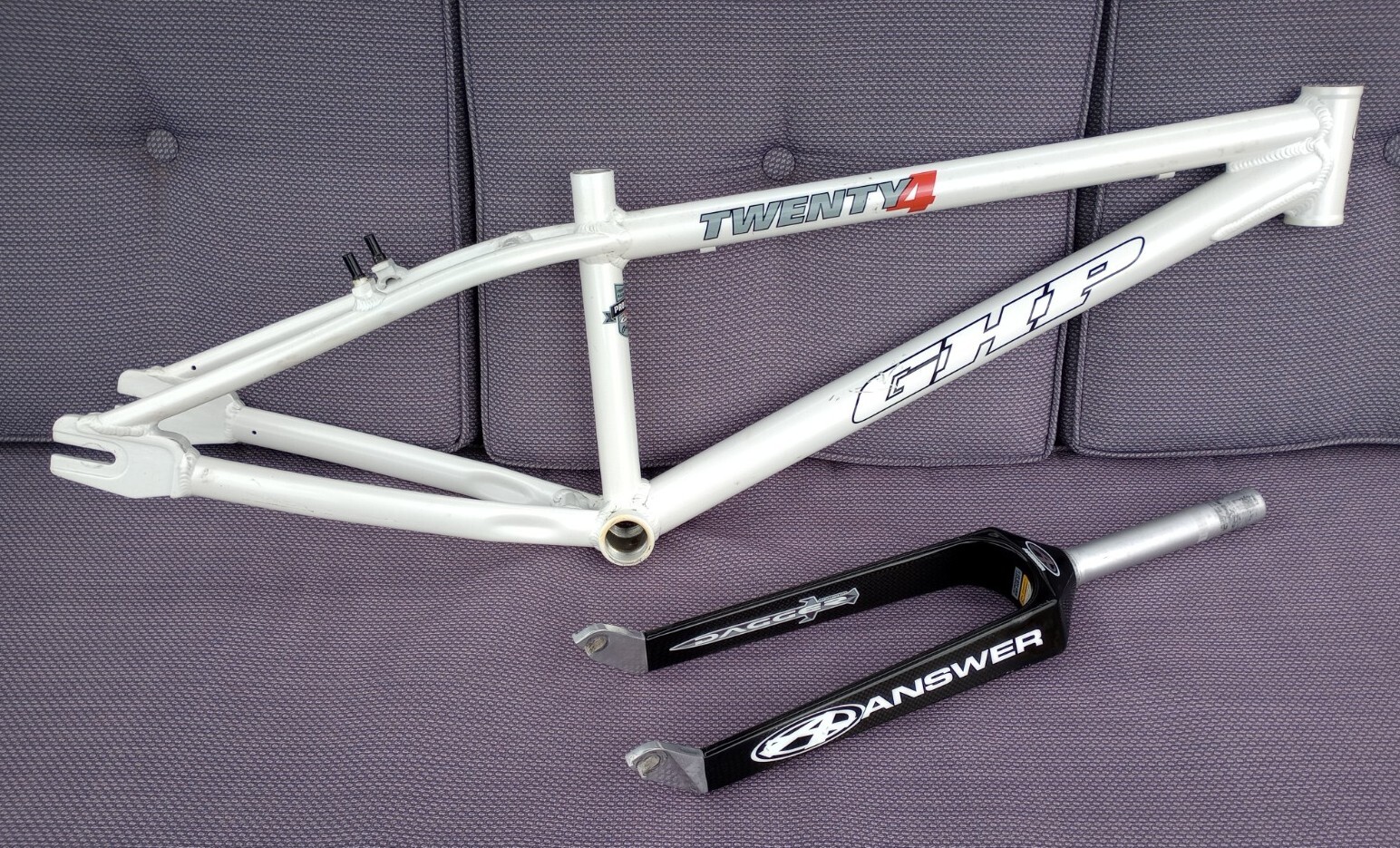 2007 GHP Pro Cruiser BMX Racing Frame 24 Answer Fork Carbon Used Old ...