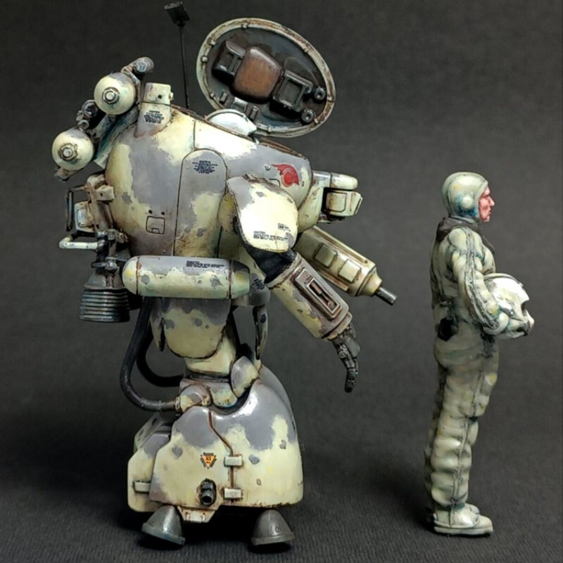 1/35 Resin Figure Kit Steampunk Pilot Mechanic Exosuit Unassembled ...