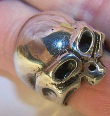 DELUXE ALIEN HEAD SILVER BIKER RING BR213 mens RINGS jewelry NEW ALIENS UFO ITEM | eBay