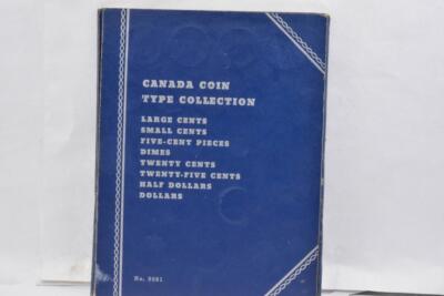 Partial fill Whitmans blue Book Canada Type collection 31 coins many 80 ...