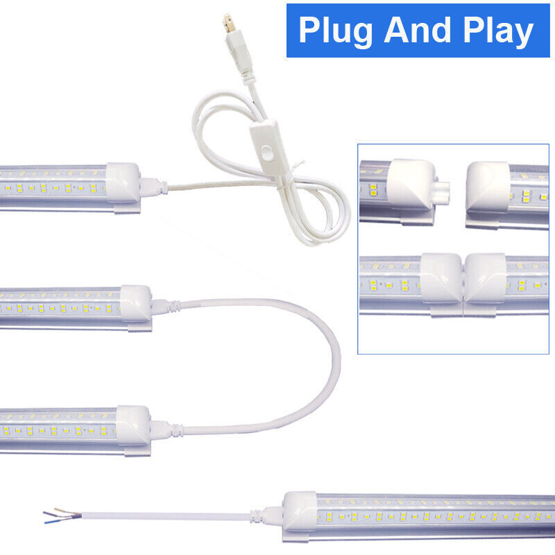 12/25Pcs T8 8FT 144W 8Foot Led Tube Light Bulbs 8' Led Shop Light ...