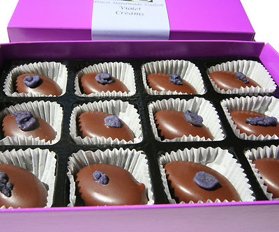Violet Creams - 120g Giftbox of Violet Chocolate Creams | eBay UK