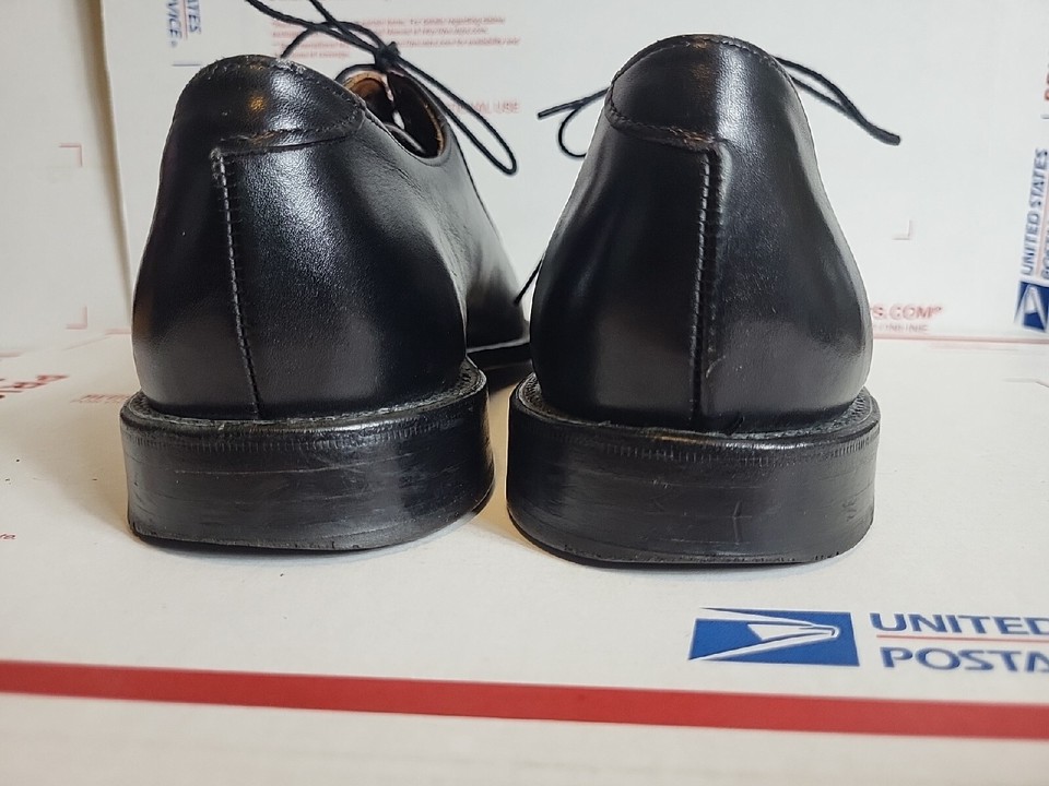 Allen Edmonds Berkeley Men's sz. 10 D Split Toe Black Leather Shoes ...