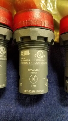 ABB Light Red 24 V AC/DC LED CL2-502R New | eBay
