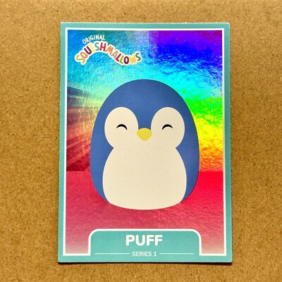 Squishmallow Puff the Penguin ~ Holographic Foil ~ #60 ~ Series 1 ...