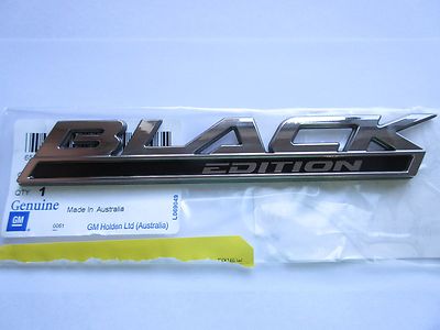 HOLDEN VF COMMODORE SV6 SS SSV ' BLACK EDITION ' SIDE DOOR BADGE ...