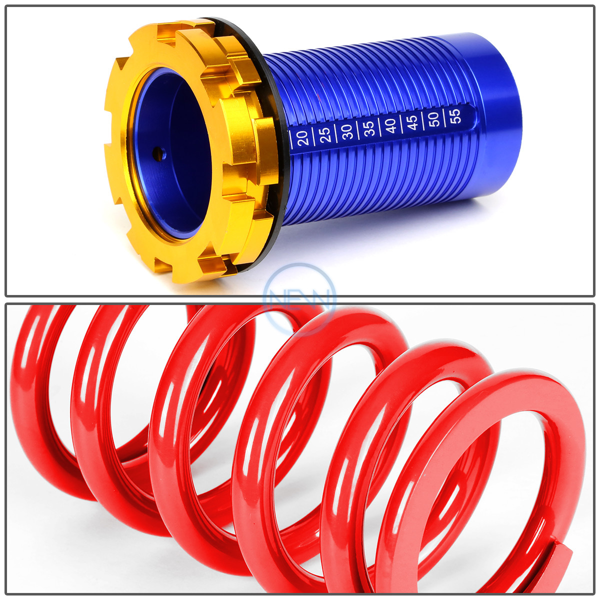 Blue Adjustable 1-4"Coilover Suspension+Red Spring for 1988-2000 EG EK ...