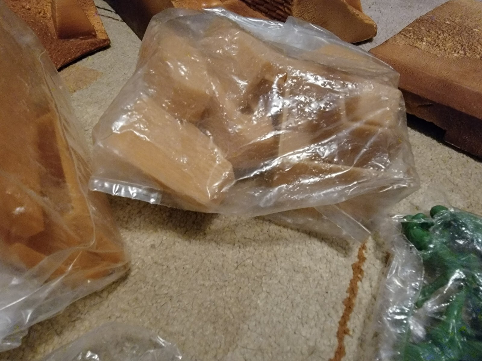 Vintage Toy Soldier Company war reenactment setup with green soldiers ...