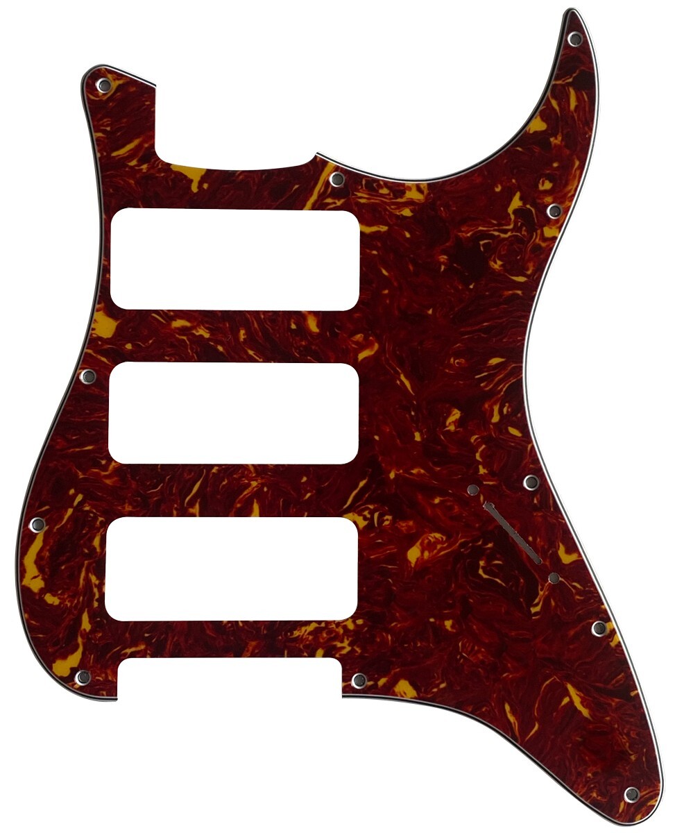 For Fender Stratocaster P90 3 Pickup Strat Guitar Pickguard 4 Ply Red ...