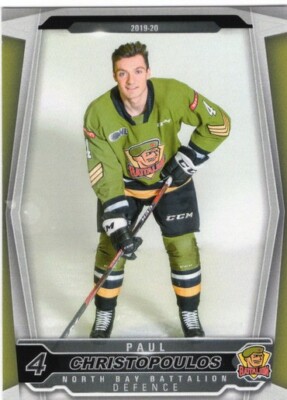 Paul Christopoulos 2019-20 North Bay Battalion | eBay