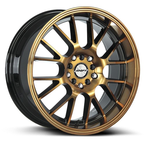 Shift H28 Crank 18x8.5 5x100/5x4.5" +30mm Black/Bronze Wheel Rim 18 ...