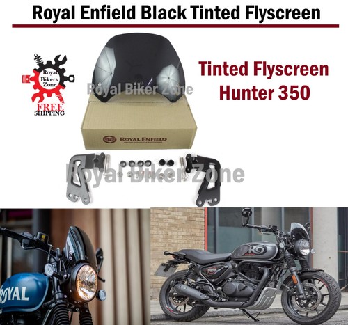 Royal Enfield Hunter 350 Black "Tinted Fly Screen" | eBay