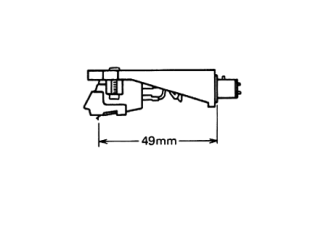 PIONEER TURNTABLE OVERHANG GAUGE CARTRIDGE ALIGNMENT TOOL 49mm DIMA ...