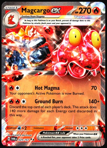 Magcargo ex SV06: Twilight Masquerade #029/167 Pokemon Card T1-594 | eBay