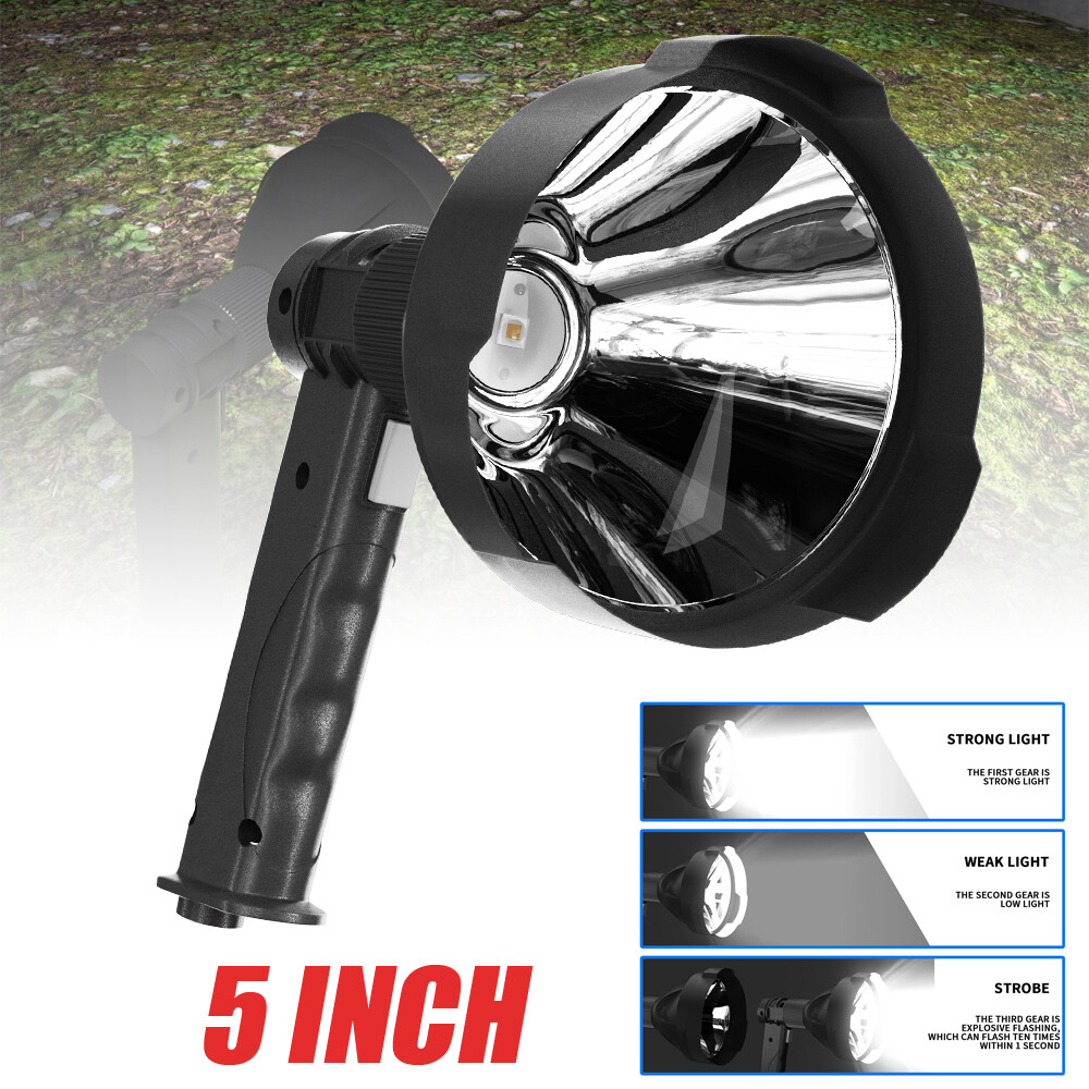 Brightest Handheld Spotlight FORTO Rechargeable Spotlight With 2000