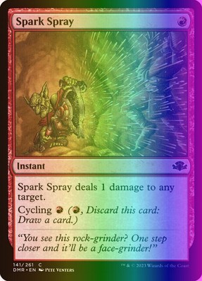MTG Magic the Gathering Spark Spray (141/481) Dominaria Remastered NM ...