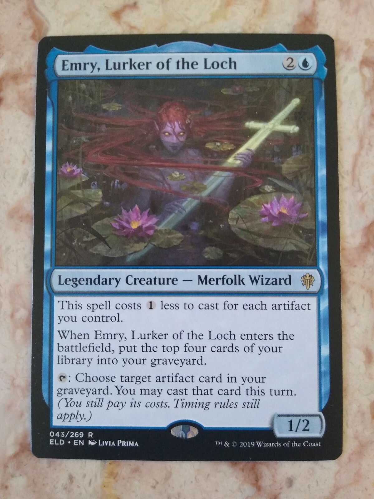 Emry, Lurker of the Loch x 1 MTG Throne of Eldraine Pack Fresh Unplayed ...