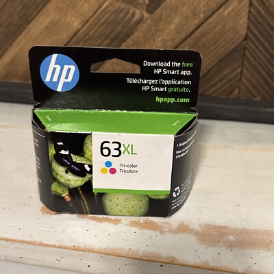 HP 63XL High Yield Tri-color Ink Cartridge (F6U63AN) 889296267416| eBay