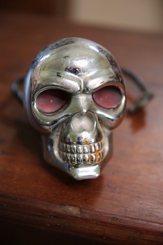 Vintage Skull Brake light taillight Stop accessory trailer hitch cover ...