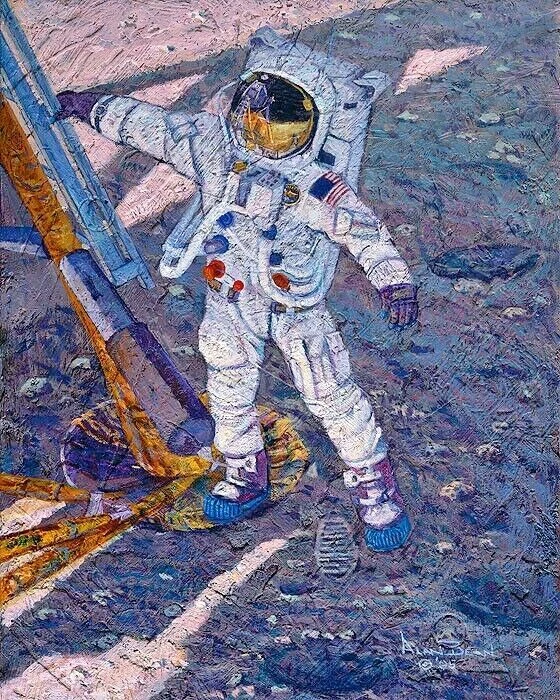 Neil Armstrong Apollo Xi Footprint